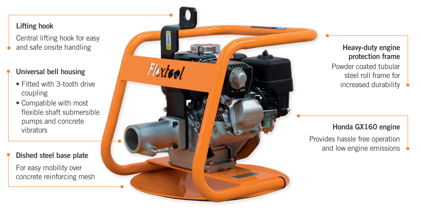 Flextool Drive Unit FDU-P1 (Standard) — Honda 5.5 hp Petrol | Flextool
